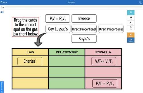 Gas Laws Chemistry Boom Cards- Digital Task Cards by Science Is Booming