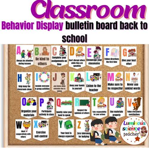 Our Classroom Behavior Display Bulletin Board Back To School | TPT