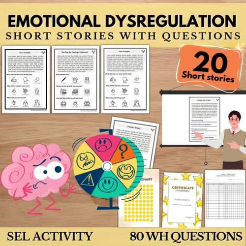 Emotional dysregulation Short Stories W/ Questions Worksheet Autism ...
