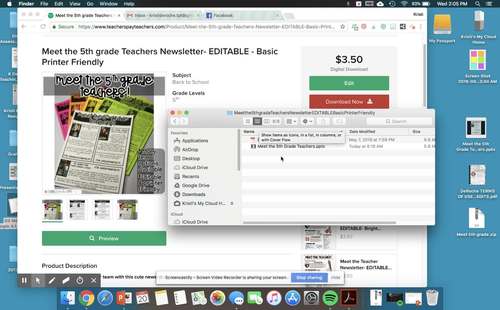 Meet the 2nd grade Teachers Newsletter- EDITABLE - Basic Printer Friendly
