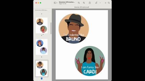 Musician Affirmation Station by musicpluscoffee | TPT