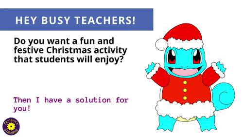 Pokemon Christmas Arts and Crafts Activity: Squirtle Edition | TPT