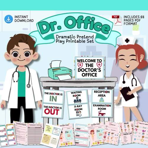 Doctors Office Dramatic Play | Pretend Play | Dramatic Play Classroom ...