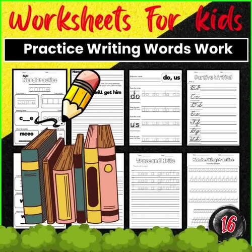 Practice Writing Words Worksheets Handwriting by Lib Anatomy school