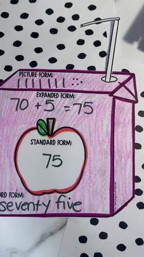 Back to School Math Place Value Crafts by The Teaching Diva Corner