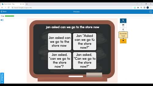 Editing Sentences Boom Cards by Hands on Learning LLC | TpT