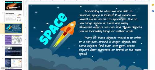 Objects in Space (Google Slides Lesson) Distance, Virtual | TPT