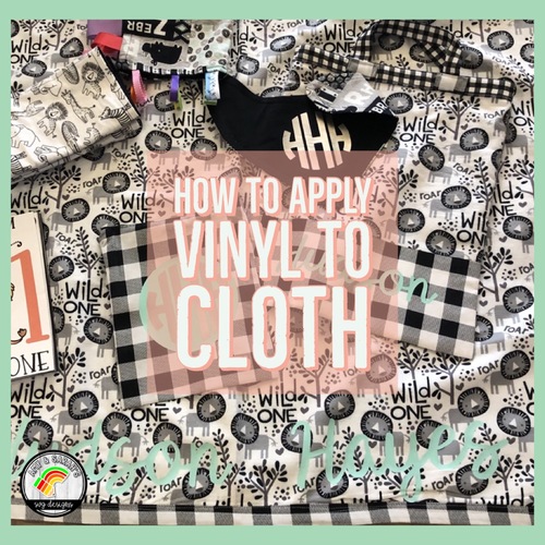 How To Apply Vinyl to Cloth by Amy and Sarah's SVG Designs | TPT