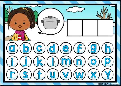 Snowball CVC Words - Boom Cards - Distance Learning - Digital | TPT