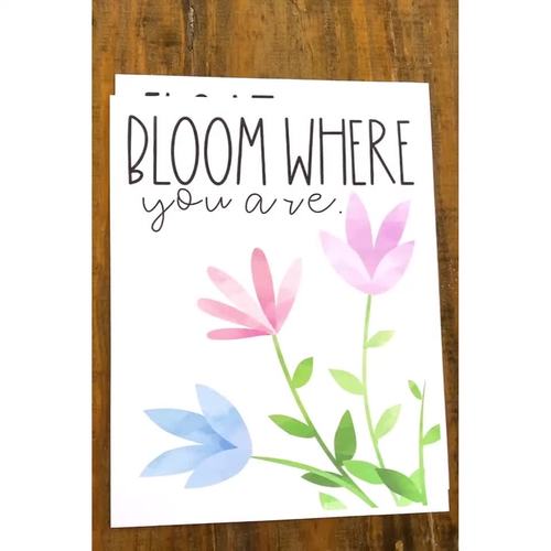 Watercolor Spring Bulletin Board Posters by Kimberly Thornhill | TPT