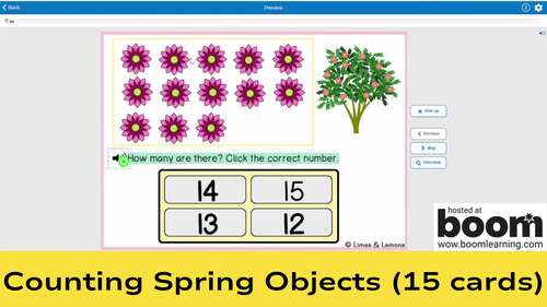 Spring Counting 1 to 30 with Audio Missing Numbers & Count and Match ...