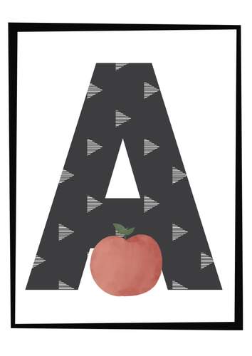 Boho Prints A-Z alphabet posters by The Preppy Para | TPT