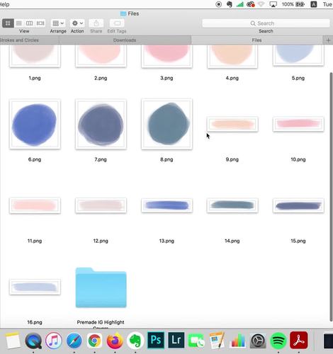 Pink and Blue Watercolor Circles Brush Strokes Labels Classroom Decor ...