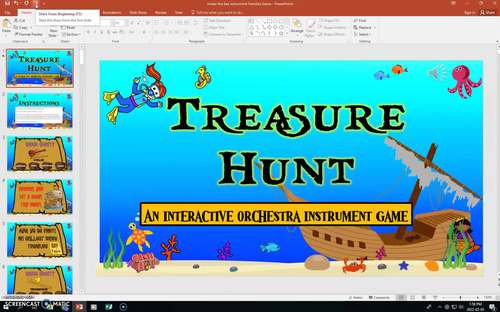Orchestra Instrument Families Game - Treasure Hunt by Music with Jamie ...