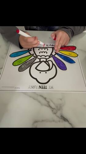 Teen Number Turkey-A Thanksgiving Math Craft by Miss Hattie | TPT