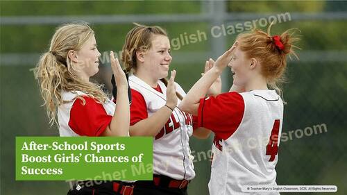 After School Sports & Success - ESL Speaking Starter | Teens & Adults ...
