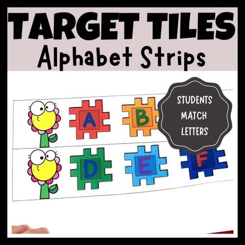 Target Tiles Alphabet Center by Create 25 Printables | TPT