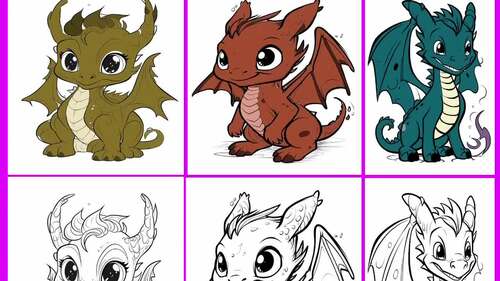 coloring pages of dragons for kids