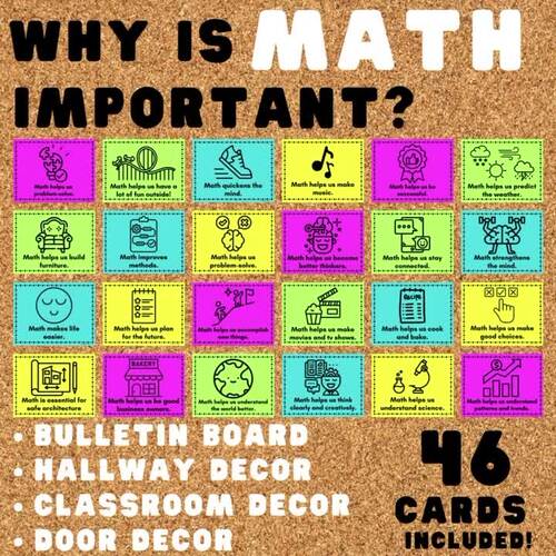 Why Is Math Important - Bulletin Board - Classroom Decor - Door ...