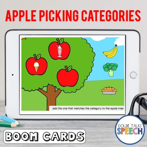Apple Tree Categories Boom Cards | Language | Speech Therapy | TPT