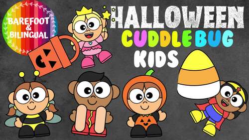 Kids in Halloween Costumes Clipart - Cuddlebugs Collection Halloween ...