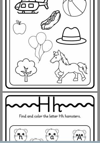 Alphabet Letter Worksheets (Letter Recognition & Handwriting) LETTER H