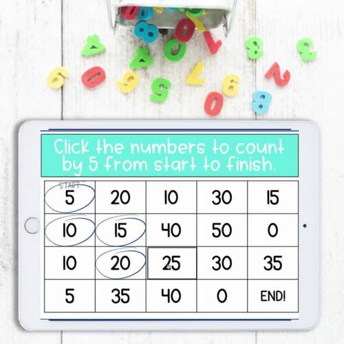 Skip Counting by 2 5 and 10 | Boom Cards™ by Keeping Up With Ms Kissell