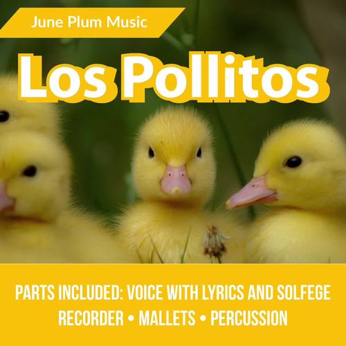 Los Pollitos for Recorder, Voice & Mallet. Hispanic Heritage Music.
