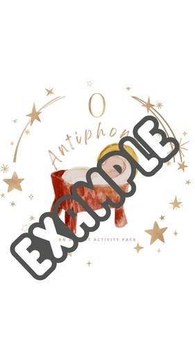 O Antiphon Advent Activity Pack by The Teaching Nanny Blog Store