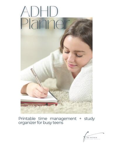 Printable ADHD Planner for Teens | Time Management and Homework Organizer