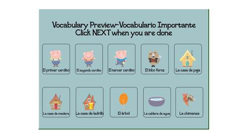 Spanish Reading Comprehension Boom™ Cards Los Tres Cerditos Three ...