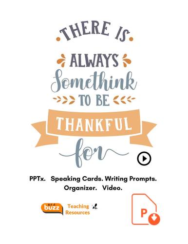 Thank You For ... Thanksgiving. Gratitude. Speaking. Writing. ELA ...