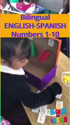 Bilingual English-Spanish Numbers to 10: Numeros Posters, Flash-Cards ...