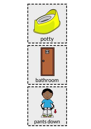 Boys Potty Training Visual Routine | Autism, SEN, Toilet Training ...
