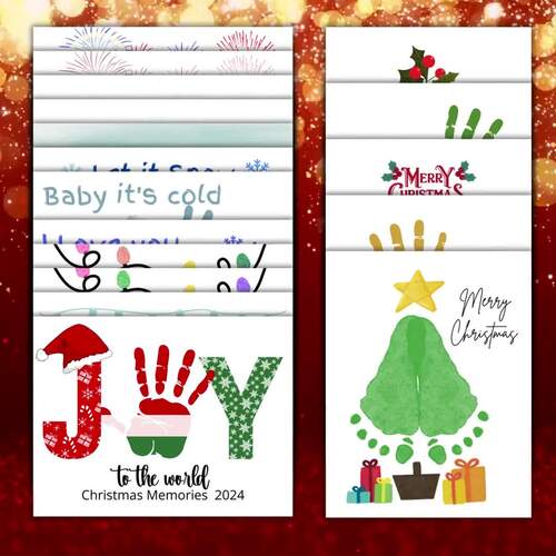 Christmas Handprint Craft Bundle, Toddler, Daycare Kindergarten Xmas ...
