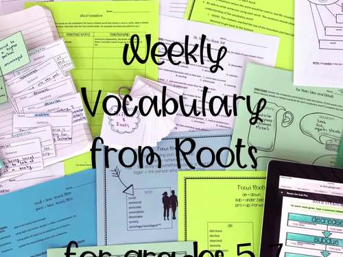 6th Grade Greek and Latin Roots Vocabulary Bundle by TheRoomMom | TPT