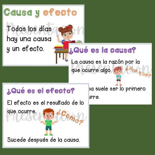 Causa y efecto- presentación en PowerPoint by Bilingual Teaching Made Easy
