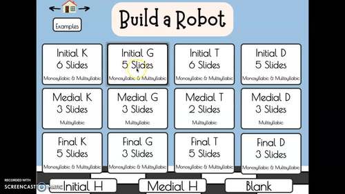 Build a Robot BOOM Cards™ K, G, T, D, H Sounds Digital Speech Therapy
