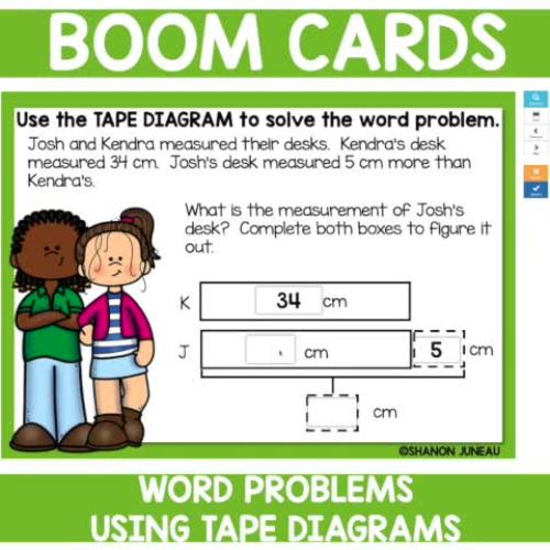 Word Problems using Boom Cards | Digital Task Cards M2L10 | TpT