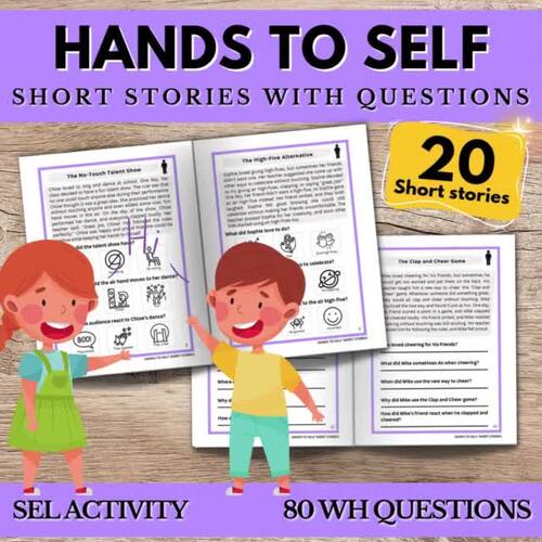 Hands To Self Short Stories W/ Questions Worksheet Personal Space ...