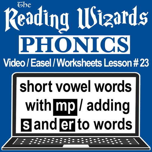 Phonics Words With MP - Video Worksheets Reading Wizards #23 | TPT