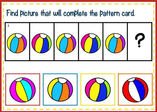 Summer Pattern Card BOOM Cards by The Teaching Scene by Maureen | TPT