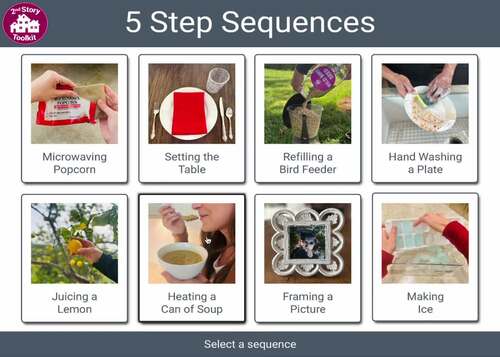 5 Step Sequencing with Real Photos + BOOM Cards by 2nd Story Toolkit
