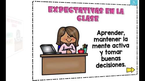 Class Expectations in Spanish - Expectativas en la clase by Recursos ...
