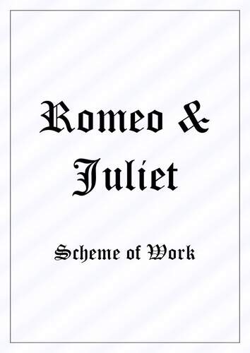 Shakespeare Romeo & Juliet English Literature Worksheets by Worksheet ...