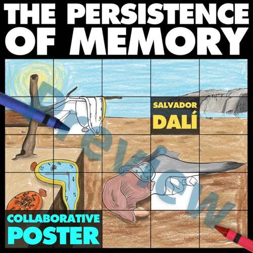 Dalí Surrealism Art Lesson Persistence of Memory Collaborative Poster ...