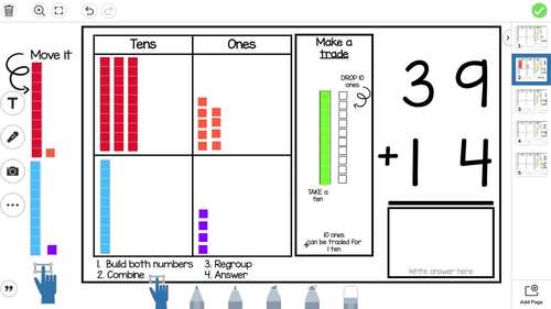 Seesaw® Digital Addition Skills Set *EDITABLE | TPT