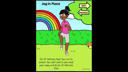 St. Patrick's Day Digital and Printable Movement Story by Pink Oatmeal