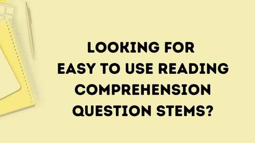 Reading Comprehension Question Stems for Any Text - Florida B.E.S.T ...