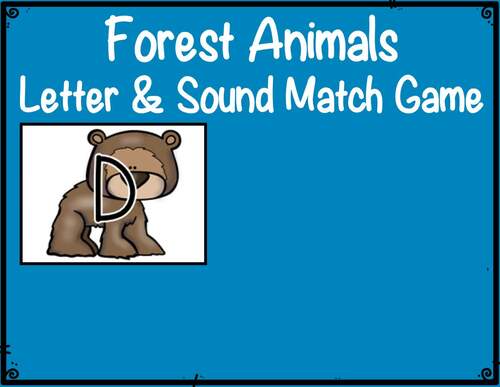 Kindergarten Forest Animals Themed Literacy & Math Centers & Activities